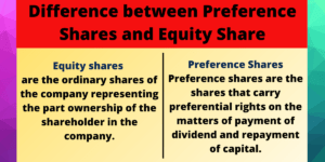 Difference Between Preference Shares and Equity Shares (Companies Act ...