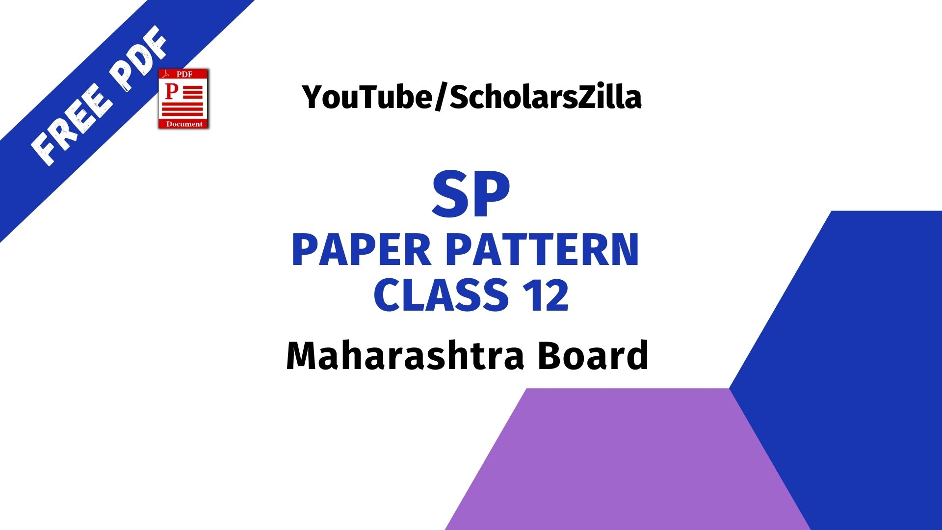12th SP Paper Pattern Maharashtra Board (2025-26) [Download Free PDF ...