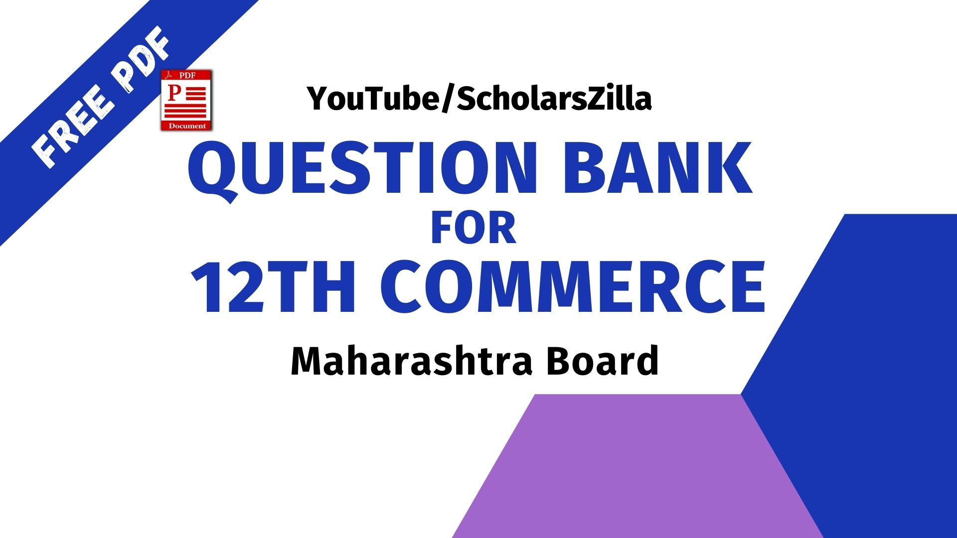 Class 12 Commerce Question Bank | HSC Maharashtra Board (Download Free ...