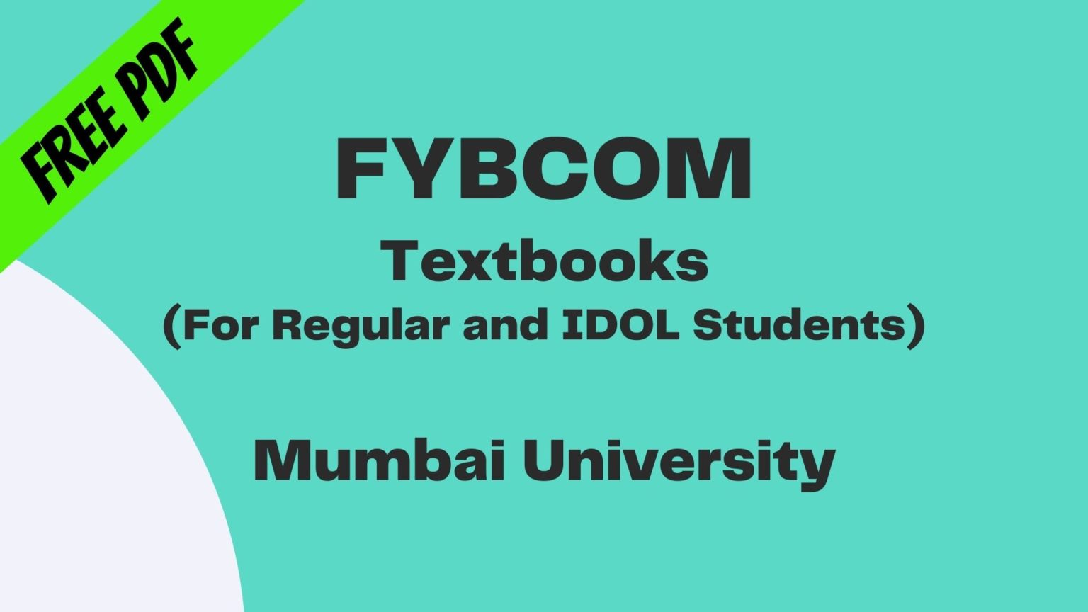 FYBCOM Books Pdf | Mumbai University - (IDOL) - Free Download ...