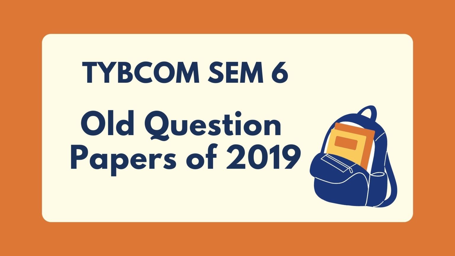 TYBCOM Sem 6 Question Paper 2019 | Financial Accounting - Mumbai ...