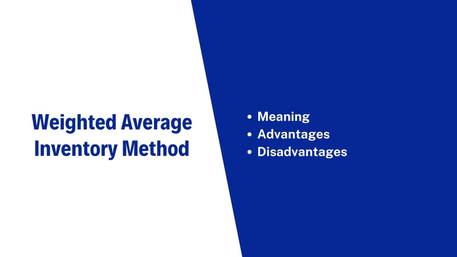 Weighted Average Inventory Method Free Cost Accounting Articles
