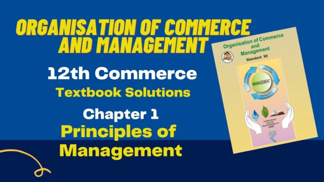 12th OCM 1st Chapter Notes (Principles of Management) Maharashtra Board ...